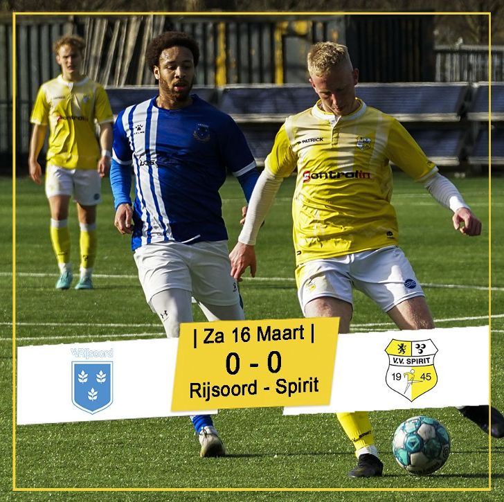 Spirit kan ook geen verschil maken met Rijsoord: 0-0 | vv Spirit